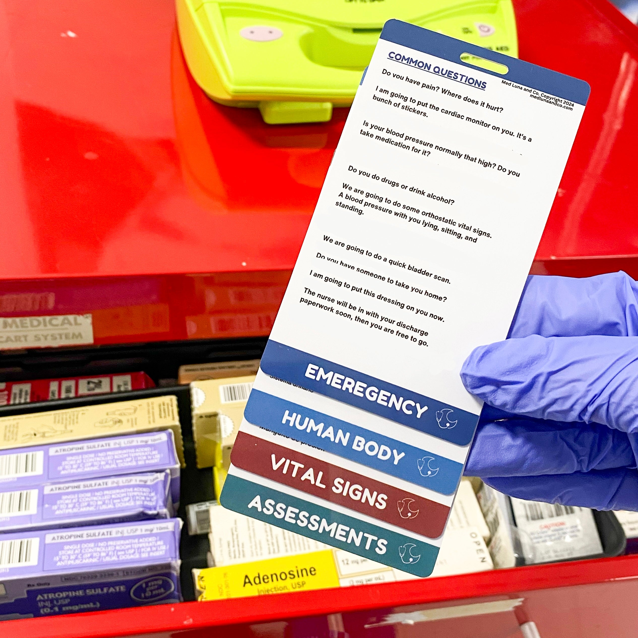 EMERGENCY ROOM MEDICAL SPANISH BADGE BUNDLE – medlunaandco