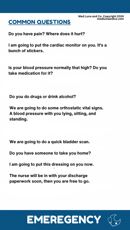 EMERGENCY ROOM MEDICAL SPANISH BADGE BUNDLE – medlunaandco